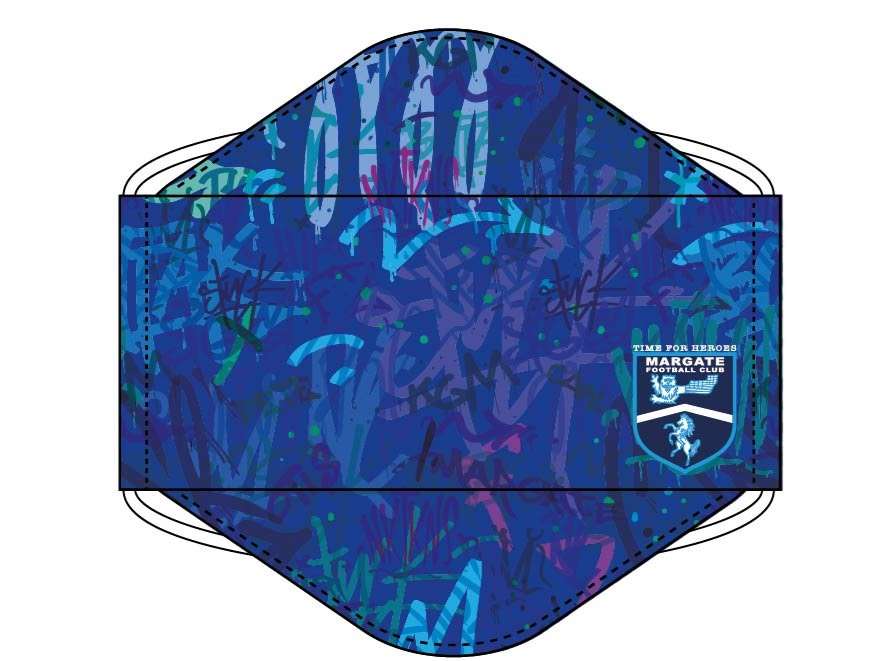 Margate FC Face Mask Home Kit Livery | Margate FC | Margate FC Tickets