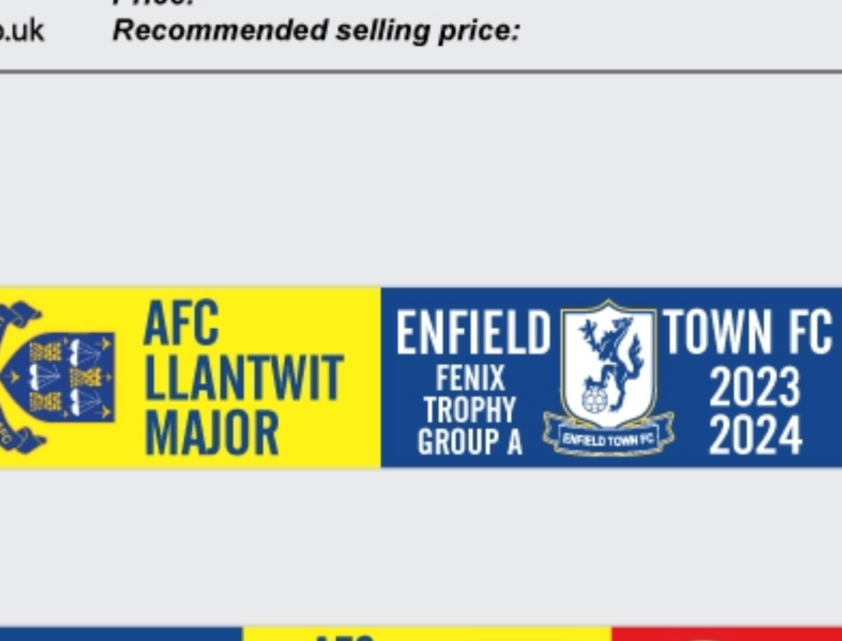 Merchandise | Enfield Town FC Tickets